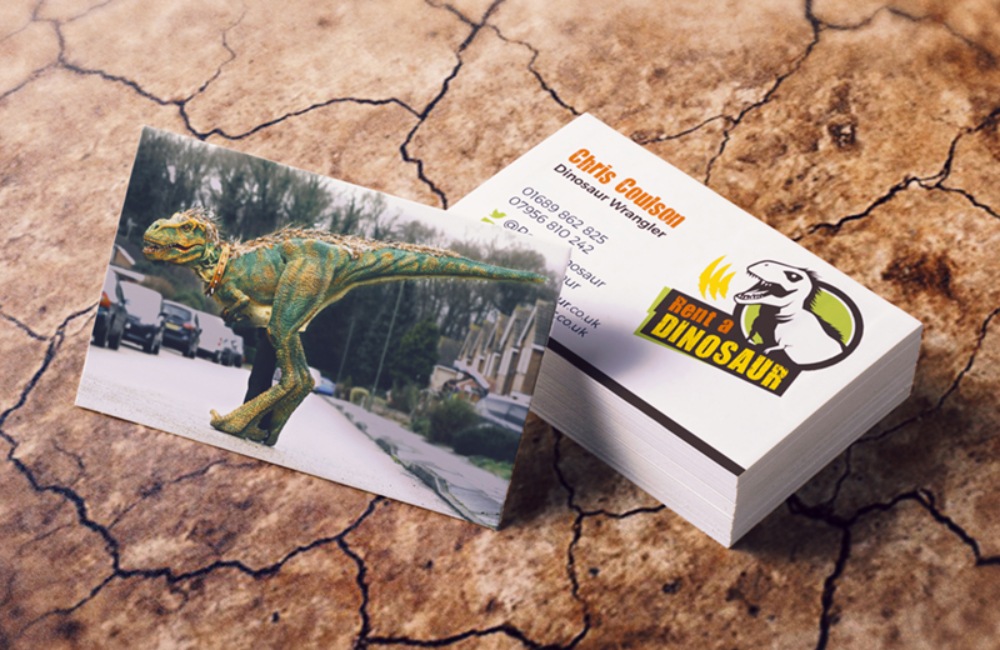 Rent a Dinosaur design | by Cat Quinney Graphic Design